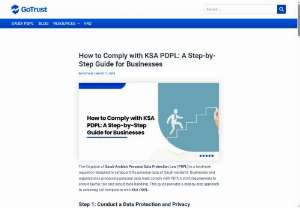 How to Comply with KSA PDPL: A Step-by-Step Guide for Businesses ...